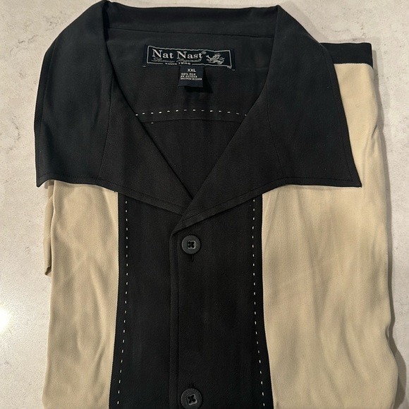 Nat Nast | Shirts | Nat Nast Mens 0 Silk Buttondown Shirtluxury ...